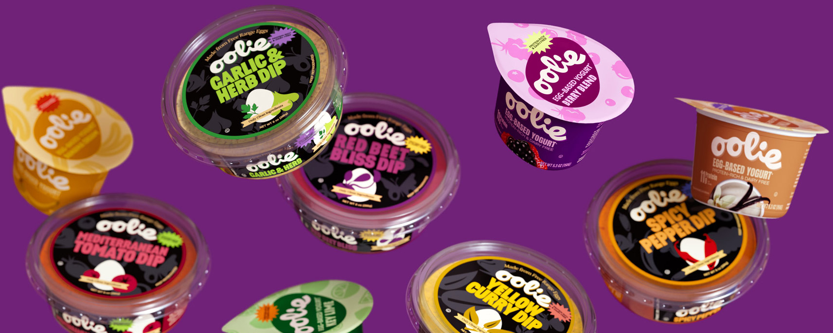 Oolie Debuts Egg-Based Dairy-Free Dips and Yogurts Online - Oolie